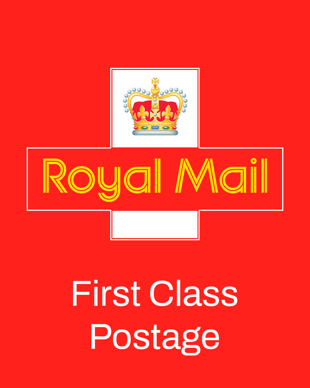 Royal Mail First Class Postage – Dot & Type